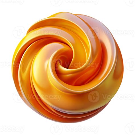 Abstract 3d Orange Swirl Background 54047124 Png