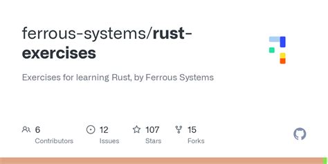 rust exercises exercise book src summary md at main · ferrous systems rust exercises · github