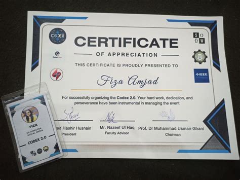 Fiza Amjad On Linkedin Techachievement Codex2k23