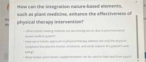 solved how can the integration nature based elements such