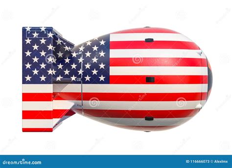 Usa Nuclear Weapon Concept 3d Rendering Stock Illustration