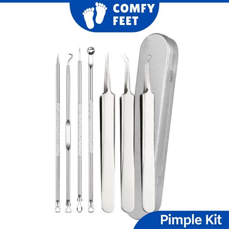 Pimple Kit Besi Tekan Picit Jerawat Acne Blackhead Removal Needle