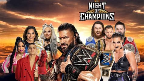 Wwe Night Of Champions 2023 Date Timings Match Card And More