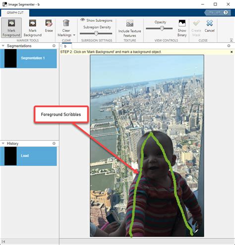 Segment Image Using Graph Cut In Image Segmenter