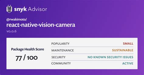 Rwakimotoreact Native Vision Camera Npm Package Snyk