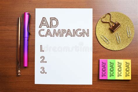 Handwriting Text Ad Campaign Conceptual Photo Promotion Of Specific