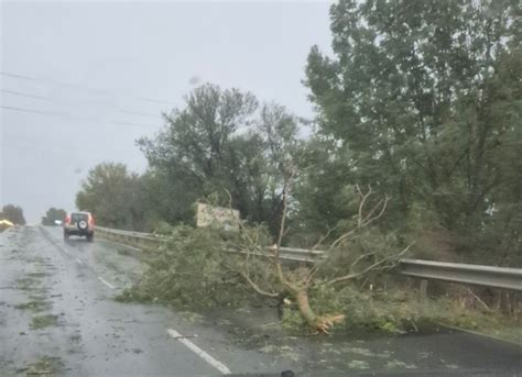 Внимавайте Пътят Бургас Средец е непроходим заради бурята селища останаха без ток СНИМКИ