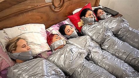 Trapped In Mummy Mansion 5 Mummified Girls Struggle All Wrapped Up And