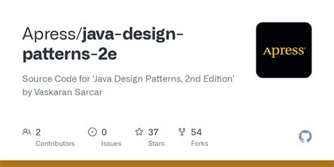 Github Apress Java Design Patterns 2e Source Code For Java Design Patterns 2nd Edition By