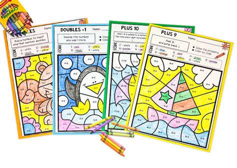 Color By Code ADDITION Primary Flourish