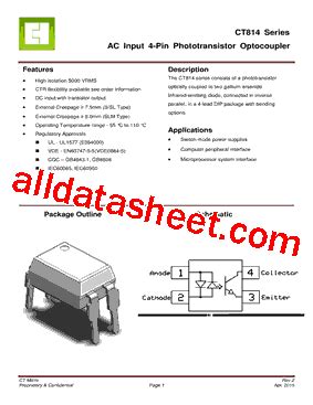 Ct814a Datasheetpdf Ct Micro International Corporation