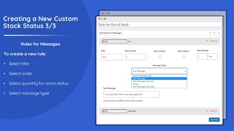 Woocommerce Custom Stock Status Plugin Addify 2023