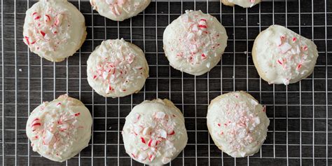 Candy Cane Tea Cake Cookies Peppermint Christmas Cookies