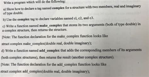 Solved Write A Program Which Will Do The Following A Show Chegg