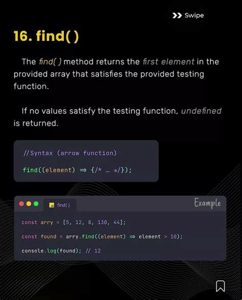 Javascript Find Method Coding Frontendcourse Javascript Youtube