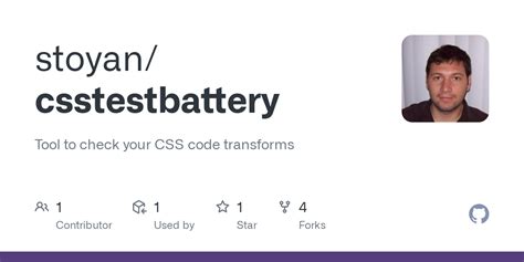 GitHub Stoyan Csstestbattery Tool To Check Your CSS Code Transforms