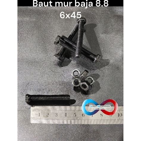 Jual Baut Mur Baja Htb Grade X Mm Full Drat Shopee Indonesia