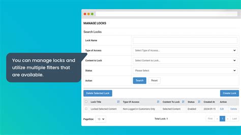 C Easy Lock Unlock Pages Content Urls And Products For B2b