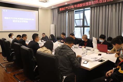 蜀能矿产召开“5万吨年磷酸铁锂新材料项目”初步设计评审会