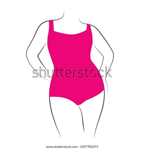 Plus Size Bathing Suit Embracing Those Stock Vector Royalty Free