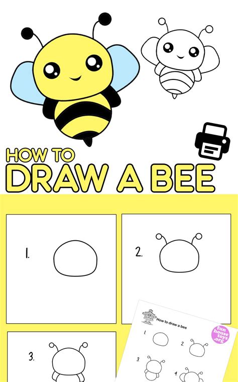 Cute Bumblebee Drawing At Ruby Osborne Blog