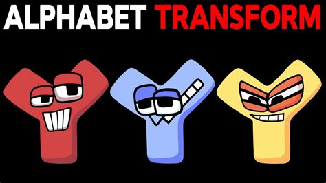 Alphabet Lore But They Transform Y Version Youtube