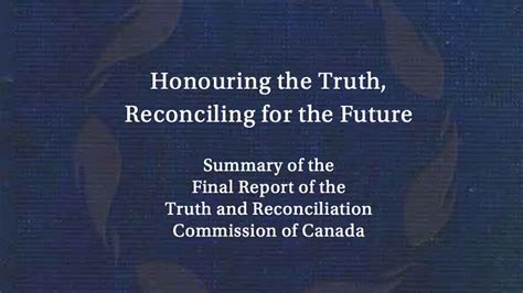 10th Anniversary Of The TRC Final Reports The Gord Downie Chanie Wenjack Fund