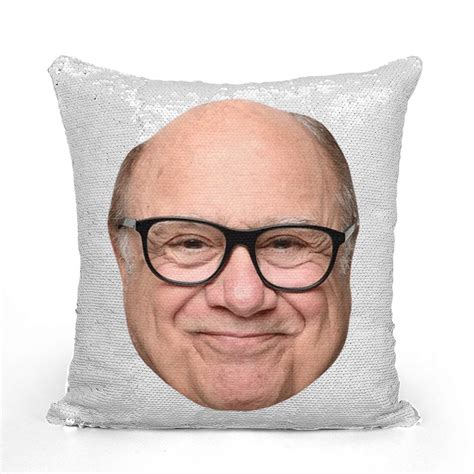 Danny Devito Sequin Pillow Celebrity Pillow Cushions Cool Pillow Case Funny T Idea For