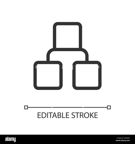 Infographic Blocks Pixel Perfect Linear Ui Icon Stock Vector Image And Art Alamy