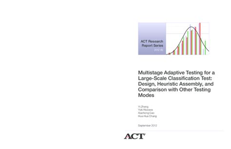 pdf multistage adaptive testing for a large scale classification test