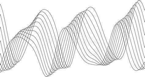 Abstract Wave Pattern Design Featuring Flowing Lines For Modern Art Projects Stock Illustration