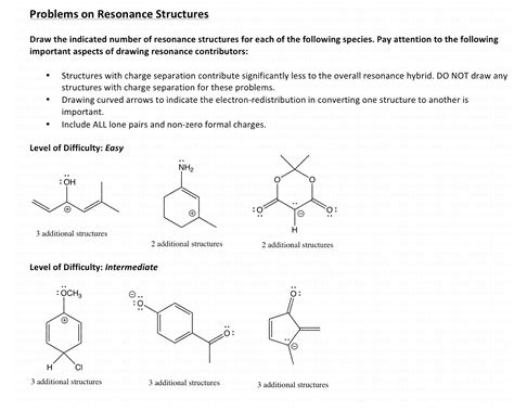 [solved] Please Help Answer All Problems On Resonance Structures Draw The Course Hero