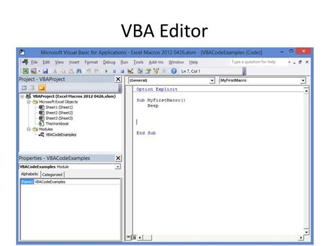 Ppt Excel Macro Vba Overview Powerpoint Presentation Free Download