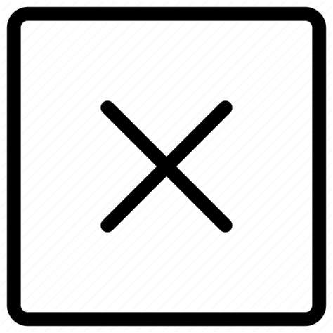 Add Buttons Delete Remove Square Icon