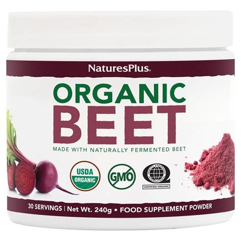 Naturesplus Organic Beet Powder Fermented And Non Fermented Beet