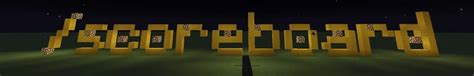 How To Scoreboard P1 Minecraft Map