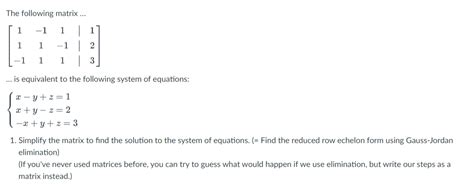 [college] Matrix Questions R Homeworkhelp