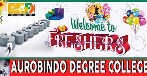 Freshers Day Flex Banner Naveengfx
