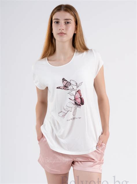 Лятна дамска пижама Аффект ButterflyДамски пижами