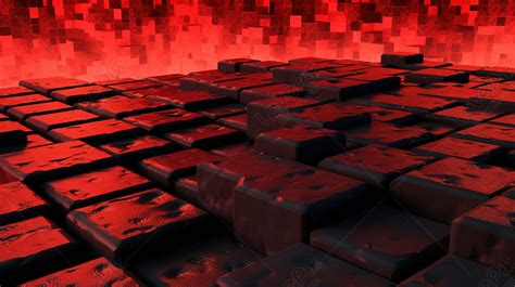 눈에 띄는 3d 렌더링 검은색 큐브가 있는 매혹적인 빨간색 바닥 빨간색 패턴 배경 빨간 줄무늬 배경 빨간색 배경 이미지 Hd 빨간색 패턴 빨간 줄무늬 빨간색 배경