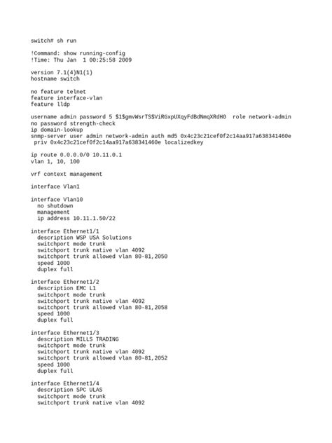 Old Nexus Cisco Config Pdf Communications Protocols Networks