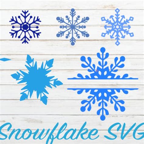 Snowflake Svg Etsy