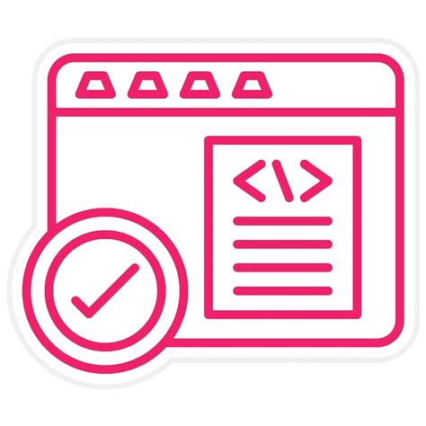 Premium Vector Vector Design Code Correction Icon Style