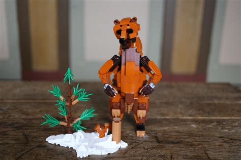 Lego Moc Grizzly Bear By Kaen Rebrickable Build With Lego