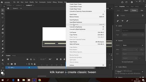 Tutorial Motion Tween Adobe Animate Youtube