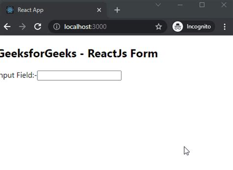 Working With Forms In React GeeksforGeeks