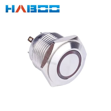 High Quality Screw Type Push Button Reset Switch 16mm Stainless Steel