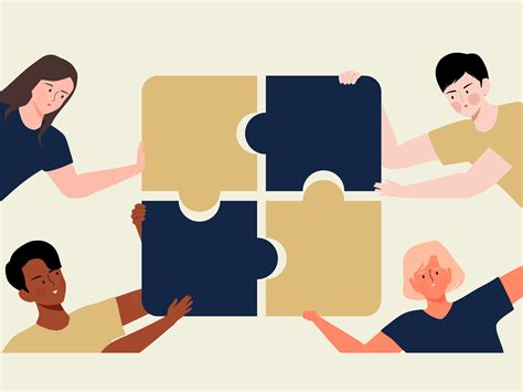 Diversity People Puzzle Pieces Together Graphic By Musbila Creative Fabrica