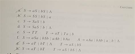 solved exercises 4 1 in each case below say what language