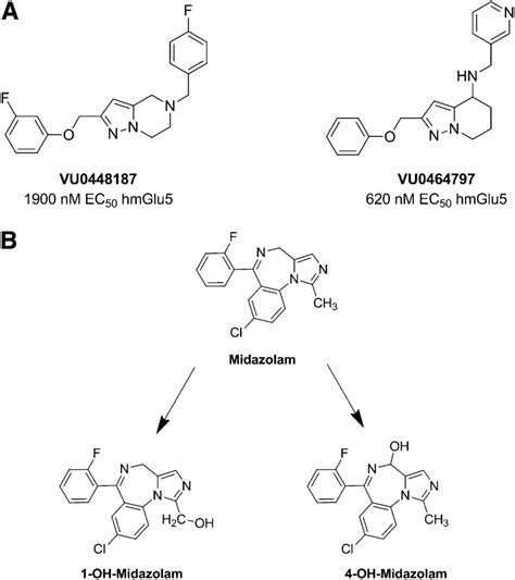 A Chemical Structures Of Vu0448187 And Vu0464797 Two Structurally Download Scientific